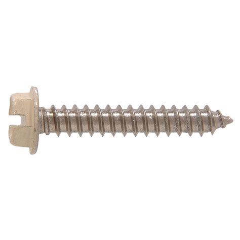 8 12 In Slotted Hex Head Sheet Metal Screws 25 Pack Ferreteria