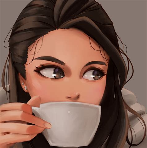 Фото Девушка с чашкой в руке By Diabyx