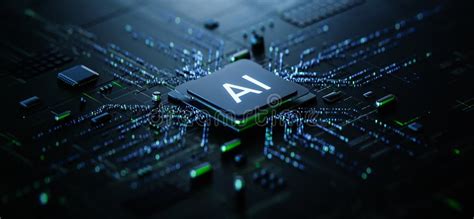 Ai And Artificial Intelligence Chip On Circuit Board Cpu Processor