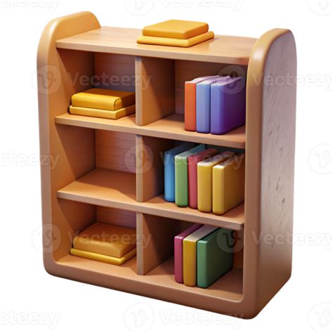 Extraordinary Traditional Bookshelf Open Shelves Cutout Exclusive 57895218 Png