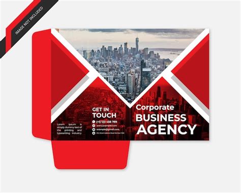 Premium Vector Presentation File Cover Folder Template Design