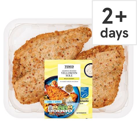Tesco Lightly Dusted Yellow Fin Sole 272g Tesco Groceries