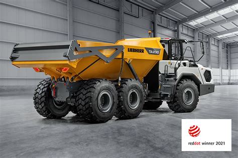 Nuovo Dumper Articolato Di Liebherr Vince Il Red Dot Design Award 2021 2021