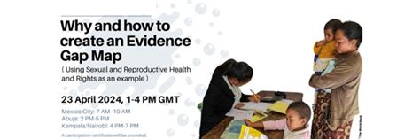 Webinar Why And How To Create An Evidence Gap Map Using Sexual And