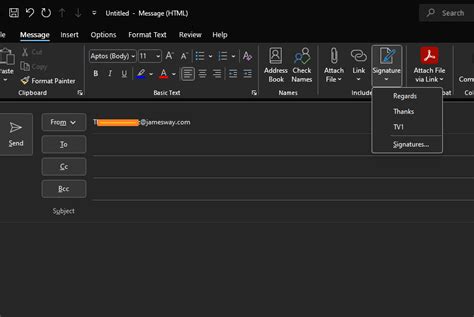 Automatic Signature Doesnt Appear In New Or Reply Email Microsoft Qanda