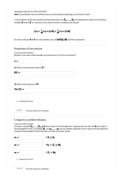 Homework Due Oct 12 2022 07 59 Edt Note The