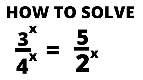 A Tricky But Nice Exponential Equation Youtube