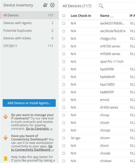 Unable To See All Devices In Inventory Management Spiceworks Support Spiceworks Community