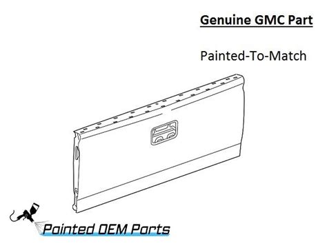 Painted 2015 2019 Gmc Sierra 2500 3500 Tailgate Genuine Oem