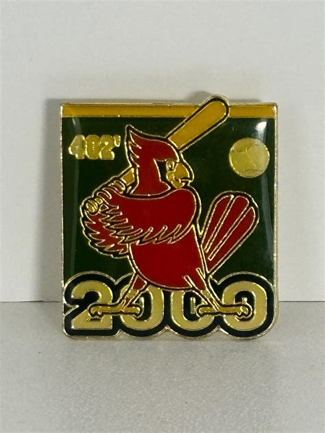 St Louis Cardinals Enamel Pin Gold And Red Cloisonné 2000s Baseball
