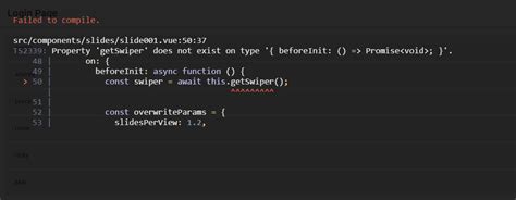 Ion Slides Options Params Does Not Exist When Using Typescript Ionic