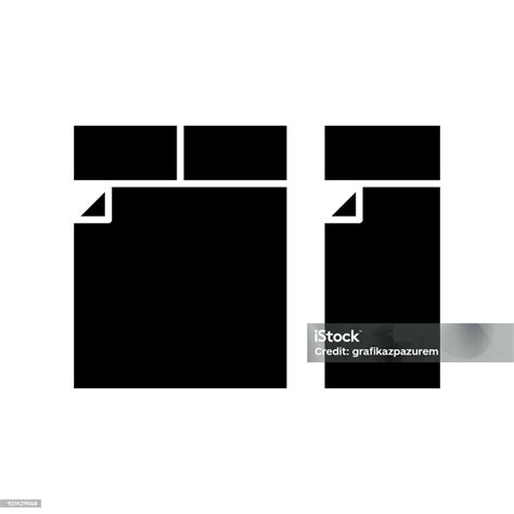 Bedding Icon Bed Set Icon Vector Illustration Stock Illustration Download Image Now