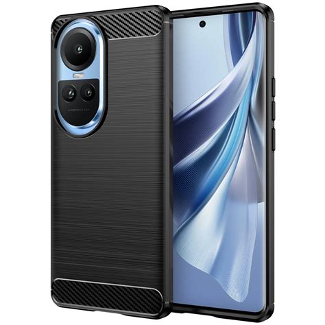 Flexi Slim Carbon Fibre Case For Oppo Reno G Black