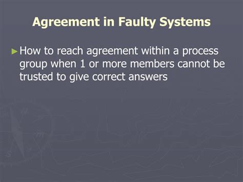 Ppt Fault Tolerance In Distributed Systems 05 05 2005 Naim Aksu Powerpoint Presentation Id