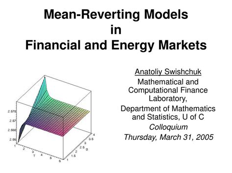 Ppt Mean Reverting Models In Financial And Energy Markets Powerpoint