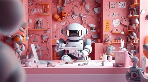 Premium Ai Image Smart 3d Virtual Assistant Ai Chatbot Working For