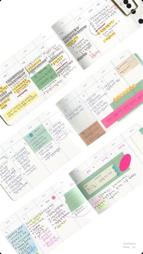 勉強에 있는 はね님의 핀 플래너 템플릿 플래너 쓰기