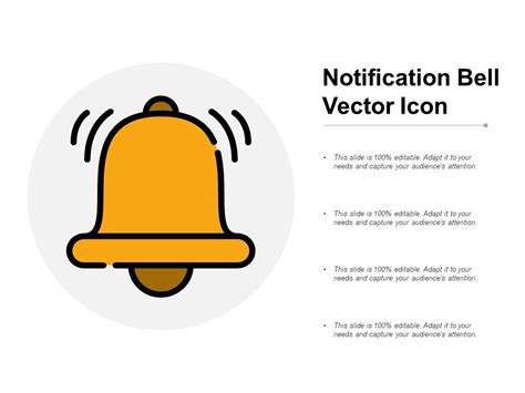 Notification Bell Vector Icon Ppt Powerpoint Presentation Professional