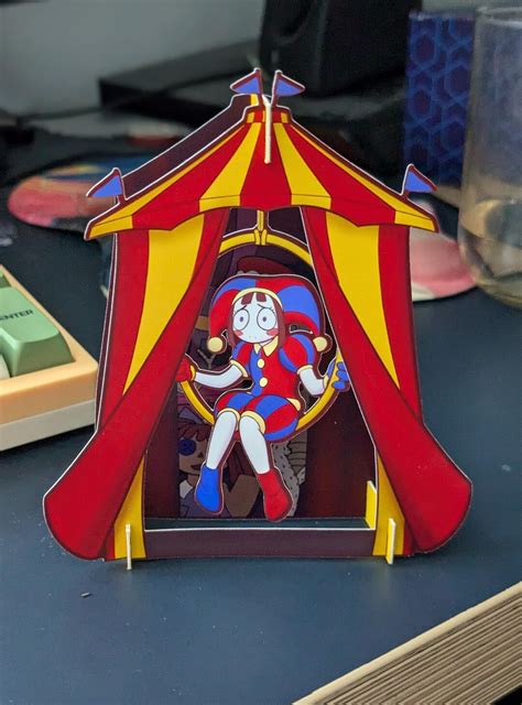 Pomni Amazing Digital Circus Paper Craft Standee Etsy