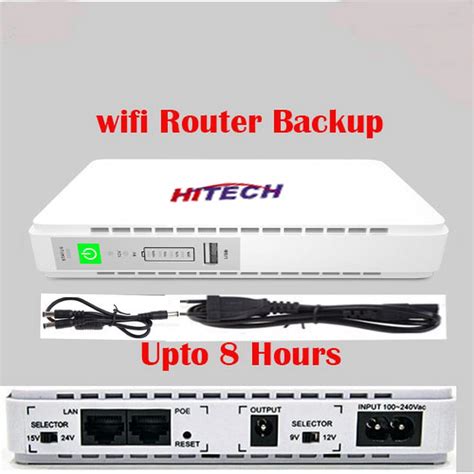Best Deals For Router Backup Upto 8 Hours Mini Portable Modem Router Ups Poe Dc Wifi Backup