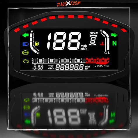 Speedometer Digital Odometer Led Lcd For Motorbike Racext