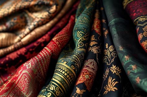 Premium Photo Elegant Traditional Fabric Patterns