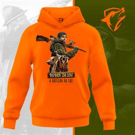 Lovački Duks Sa Kapuljačom Rodjen Za Lov 02 Lov Majice