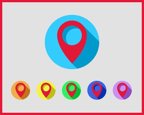 map icons marker pointer pin location vector icon gps navigation