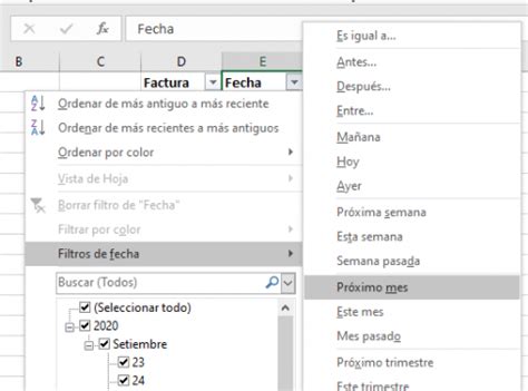 CÓMO FILTRAR FECHAS EN EXCEL Excel Contable