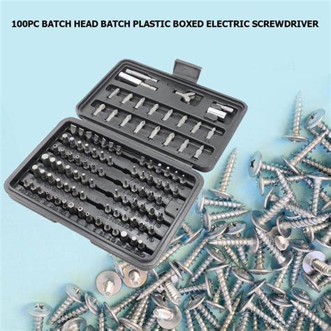 100 cái Đầu tuốc nơ vít Điện Ống bọc tuốc nơ vít torx có rãnh chữ thập