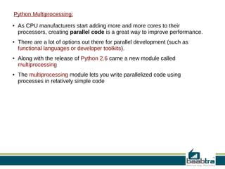 Multiprocessing In Python PPT