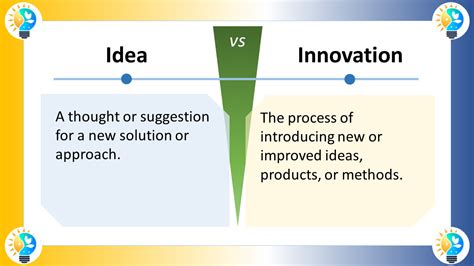 What Is The Difference Between Innovation And Idea Innovations 4 Eu