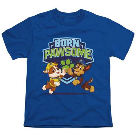 Paw Patrol Born Pawsome Youth Royal Blue Shirts Etsy