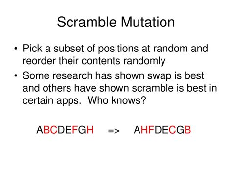 genetic algorithms permutation crossovers ppt download