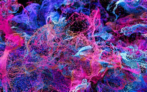 Wave Pattern Particles Abstract Particle Background 3d Rendering