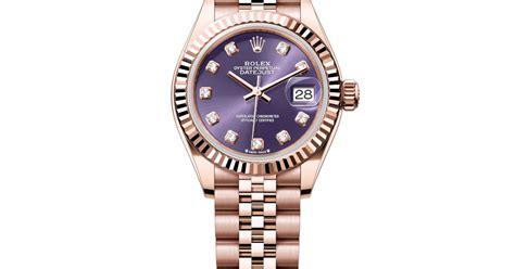 Rolex Lady Datejust 279175 0020 Aubergine Diamond Set Dial Jubilee