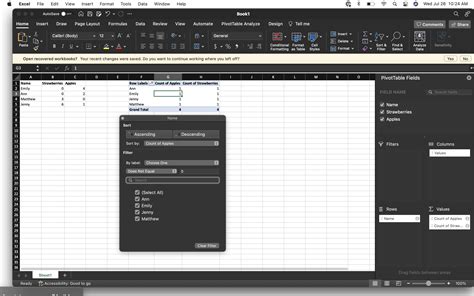 Pivot Table Count Only If Over 0 Rexcel
