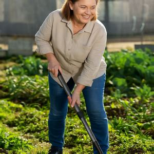 Heavy Duty 2 In 1 Garden Hoe With 3 Tine Cultivator Rake Carbon Steel Sharp