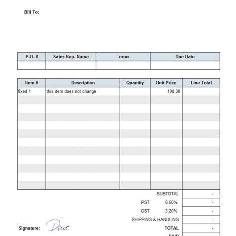 45 Free Printable Invoice Template Libreoffice With Stunning Design By
