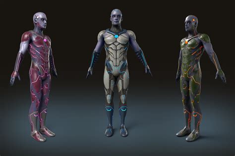 Low Poly Superhero 7 3d Humanoids Unity Asset Store
