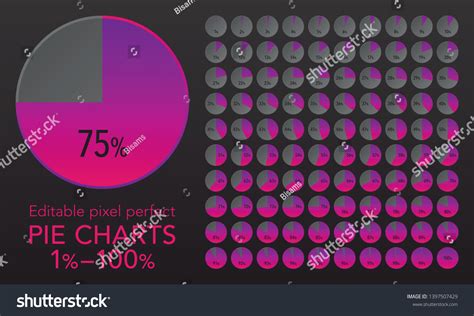 Set Pie Chart Infographic Elements Stock Vector Royalty Free Shutterstock
