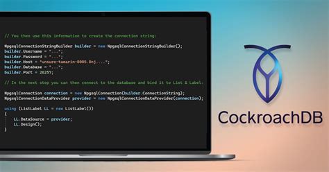 binding cockroachdb data to list and label combit