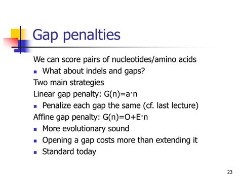 Ppt Pairwise Alignment 2 Scoring Matrices And Gaps Blast Blat And