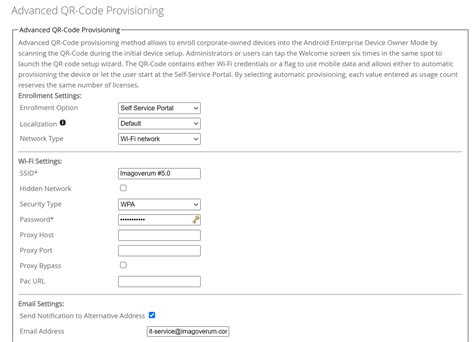 Advanced Qr Code Provisioning Matrix42 Self Service Help Center