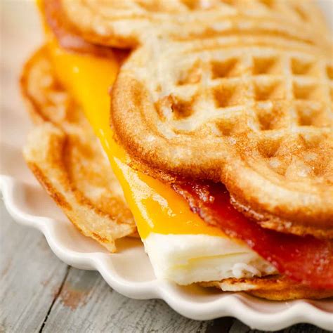 Waffle Breakfast Sandwich Ideas