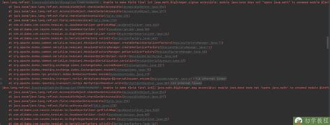 jdk17 启动报错， java17 module java base does not “opens java math“ to
