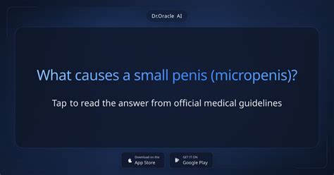 What Causes A Small Penis Micropenis