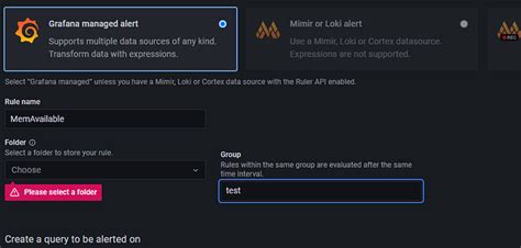 Cant Create An Alert As It Wants Me To Make Alert Folder But Dont See Option 8513