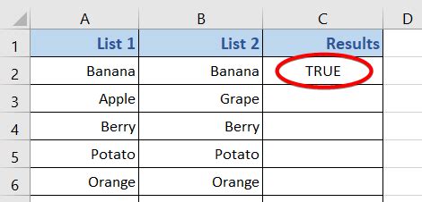 How To Find Similar Text In Two Columns In Excel 6 Ways