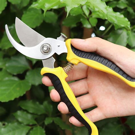 Garden Pruning Shears Stainless Steel Blades Handheld Pruners Premium